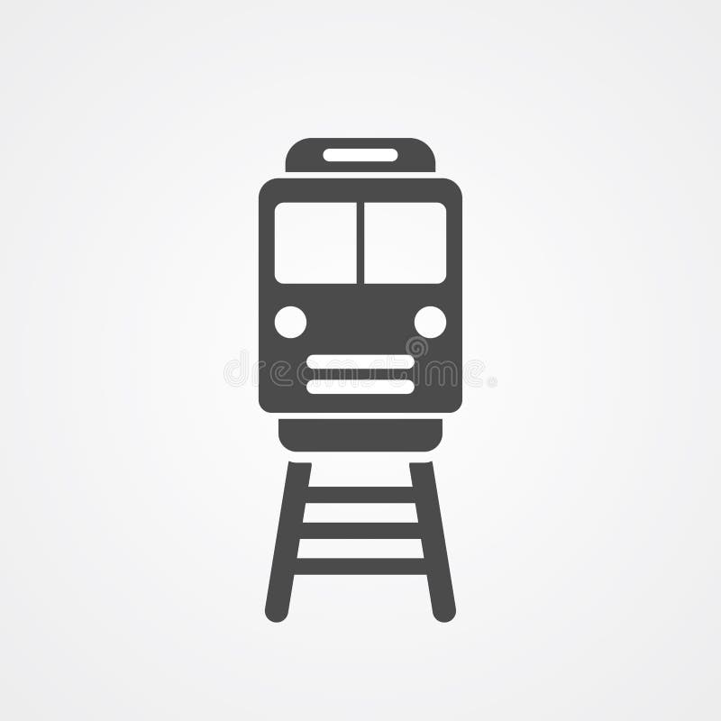 Train Vector Icon Sign Symbol Stock Vector - Illustration of railroad ...