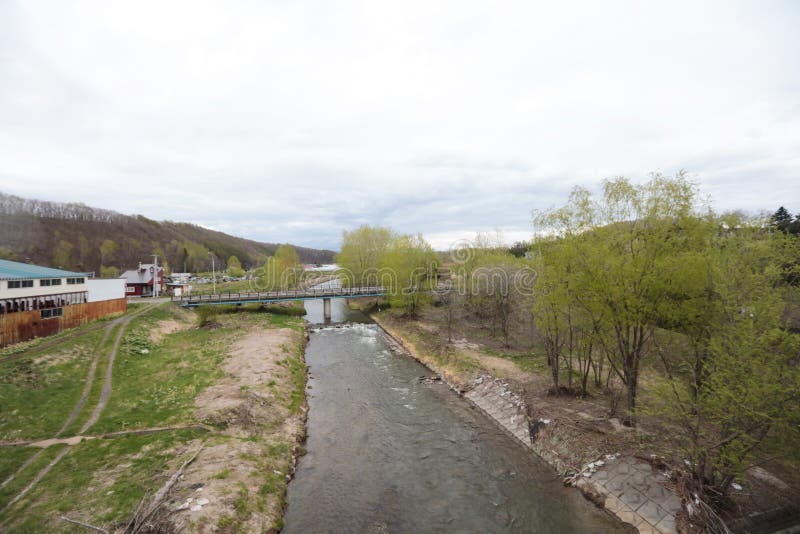 Train View at Japan Asahikawa To Furano Line Stock Image - Image of ...