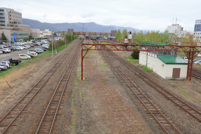 Train View at Japan Asahikawa To Furano Line Editorial Stock Image ...