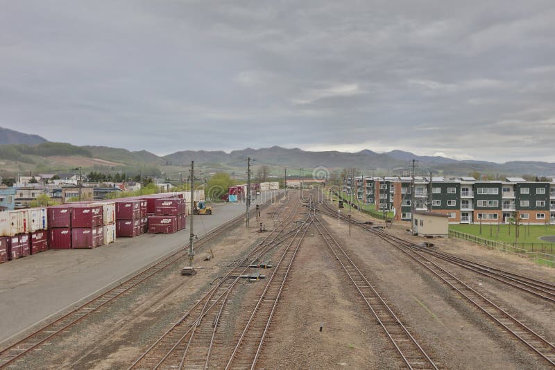 Train View at Japan Asahikawa To Furano Line Editorial Stock Photo ...