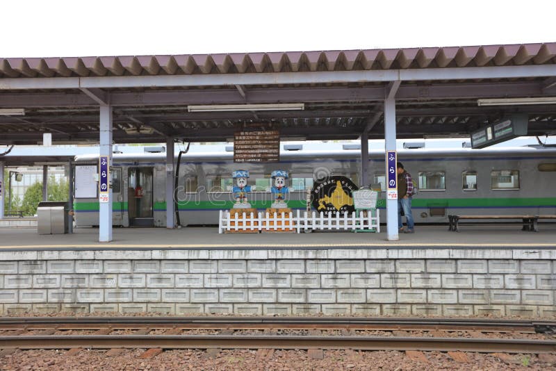 Train View at Japan Asahikawa To Furano Line Editorial Stock Photo ...