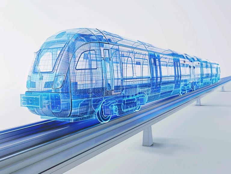 Train Visualization with Augmented Reality Transparent Train in Studio ...