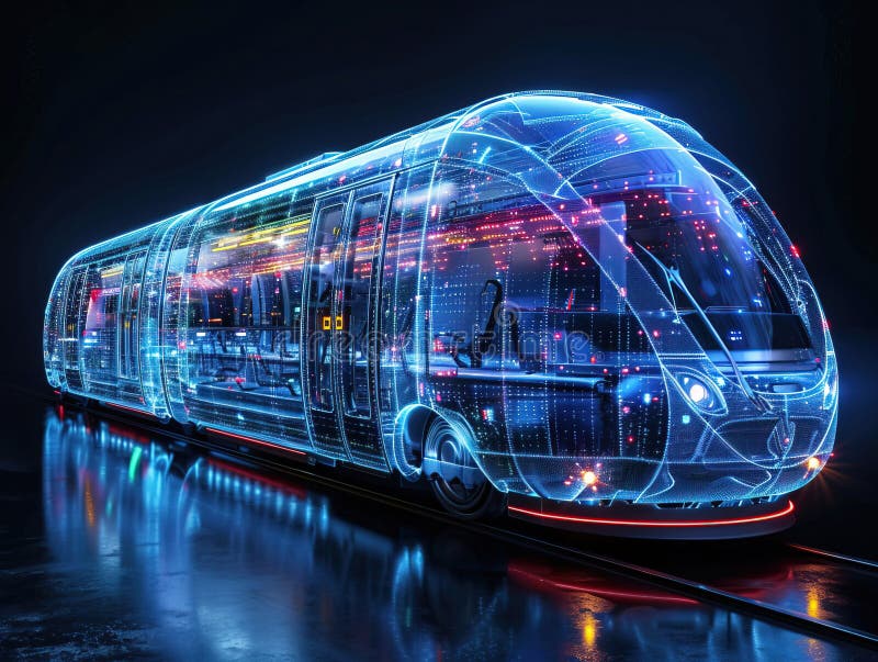 Train Visualization with Augmented Reality Transparent Train in Studio ...