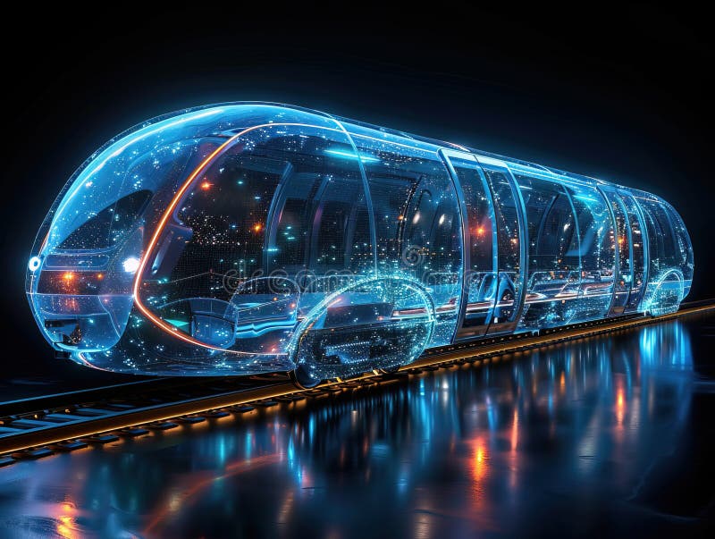 Train Visualization with Augmented Reality Transparent Train in Studio ...