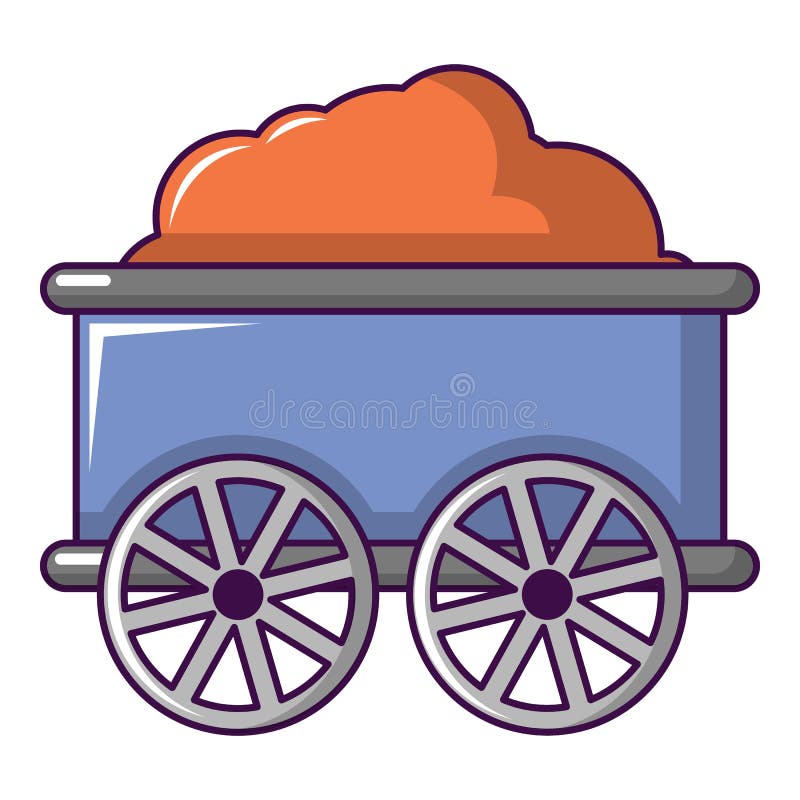 Train Wagon Icon, Cartoon Style Stock Vector - Illustration of ...