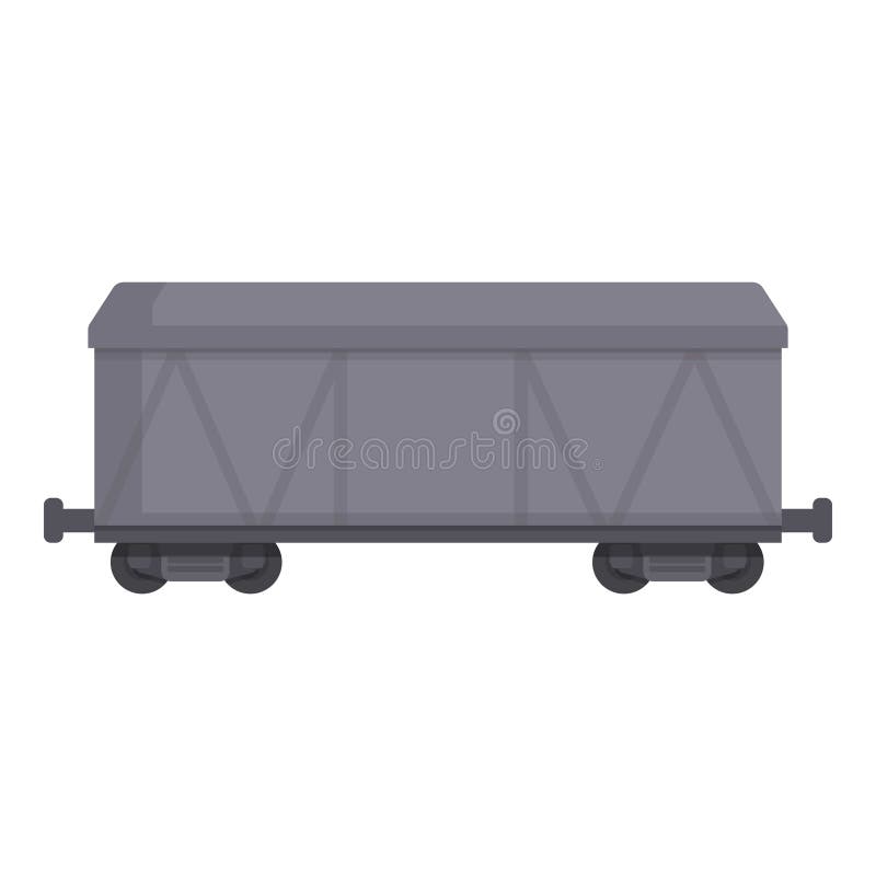Train Wagon Icon Cartoon Vector. Cargo Goods Stock Vector ...