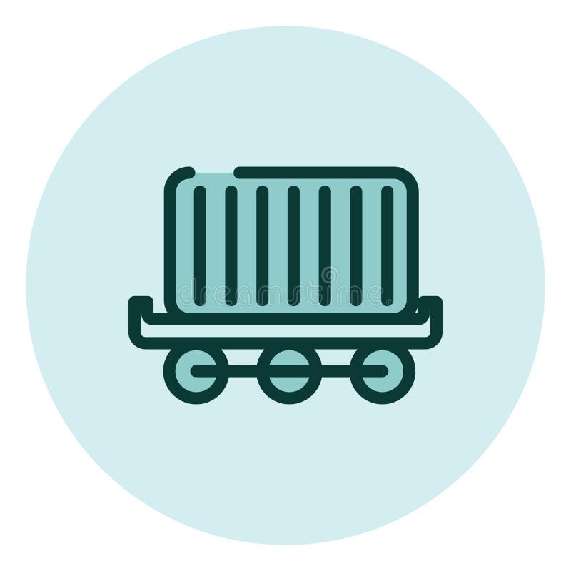 Train wagon, icon stock vector. Illustration of movement - 259399125