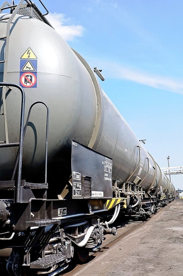 Train Wagons for Liquid Transport Stock Photo - Image of petrol ...