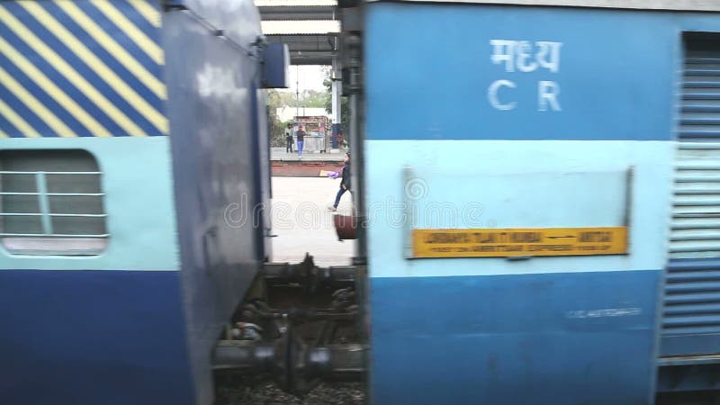 View from Moving Train To Wagons of Trains at Stock Footage - Video of ...