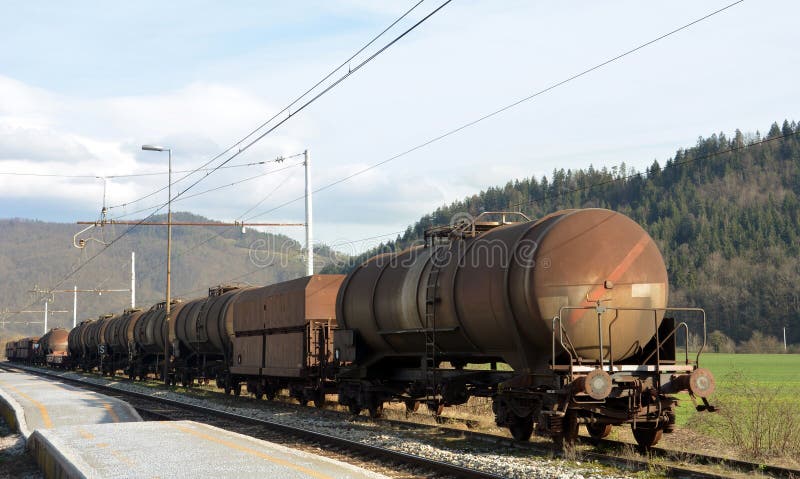 Train wagons stock photo. Image of mode, transport, railroad - 48249718