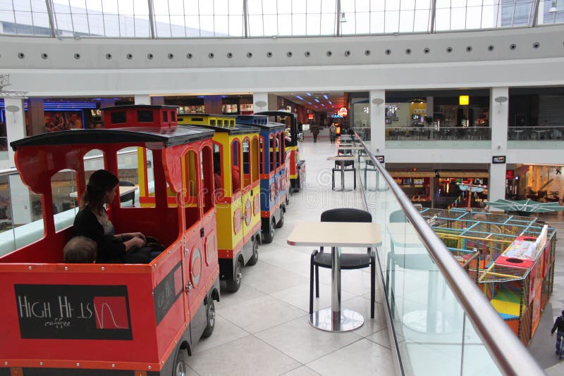 Train for Walking in the Mall Editorial Image - Image of corridor ...