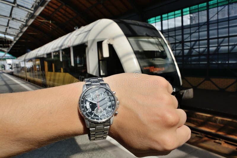 Train and watch stock image. Image of watch, hand, watching - 94920043