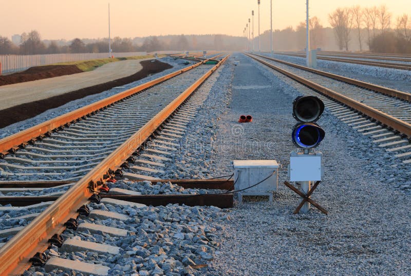 Train way. stock photo. Image of industry, railway, equipment - 61963822