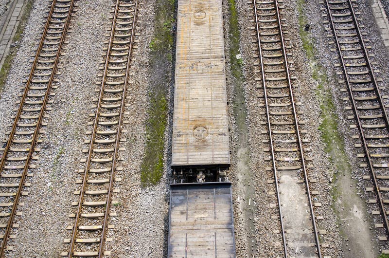 Train way stock image. Image of road, steel, lanes, train - 134814043