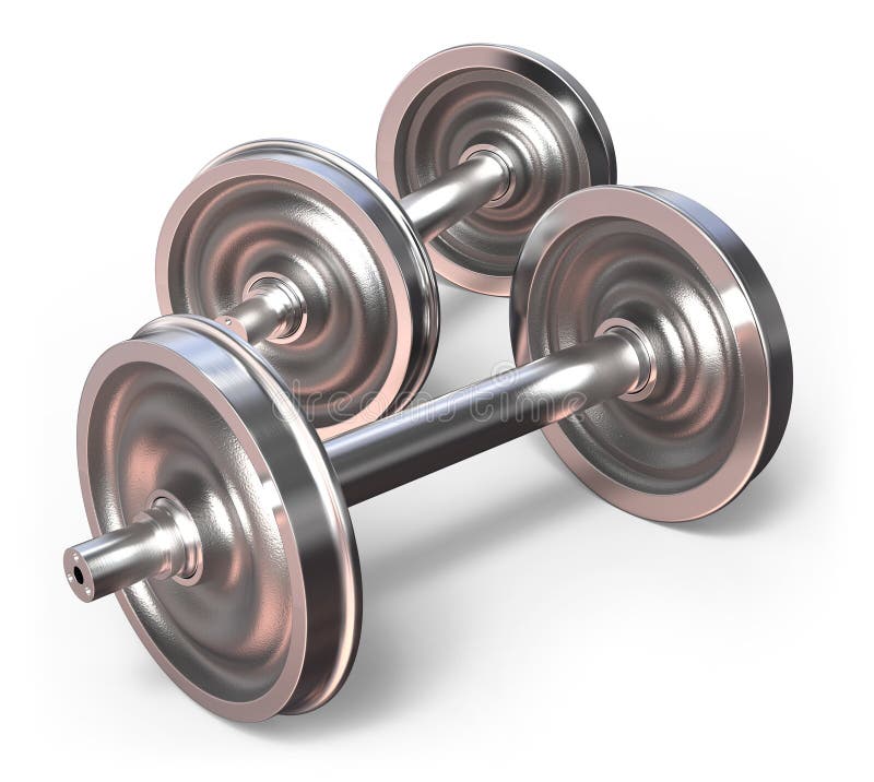 Train wheels stock illustration. Illustration of detail - 60999969