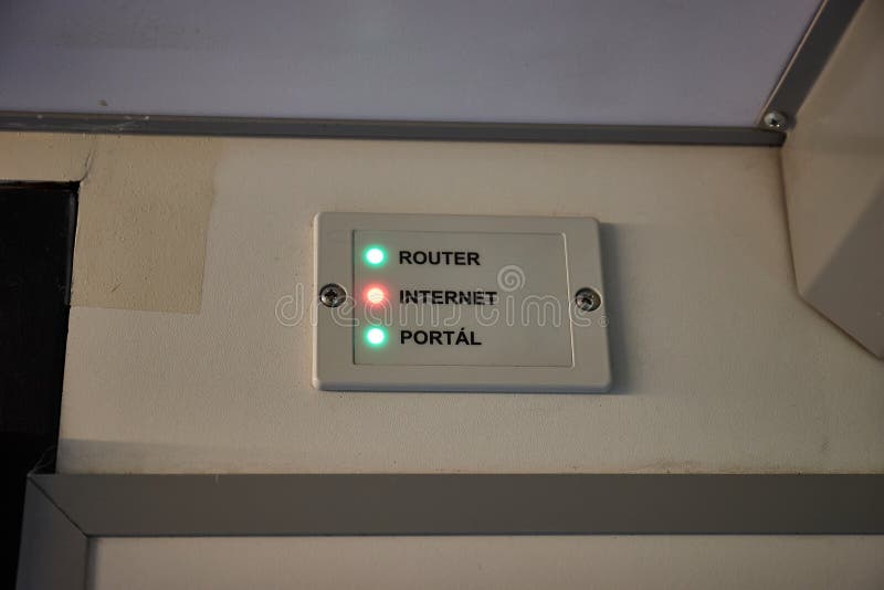 Train Wifi Internet Indicator Lights Stock Photo - Image of feedback ...
