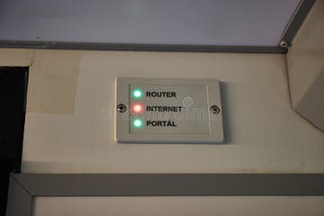 Train Wifi Internet Indicator Lights Stock Photo - Image of feedback ...