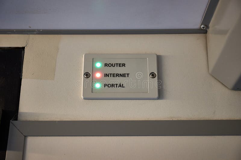 Train Wifi Internet Indicator Lights Stock Photo - Image of connection ...