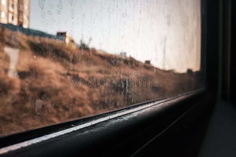 Train window stock image. Image of landscape, railroad - 219399665