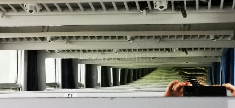 Train Window Mirror Reflection Stock Photo - Image of reflection, train ...