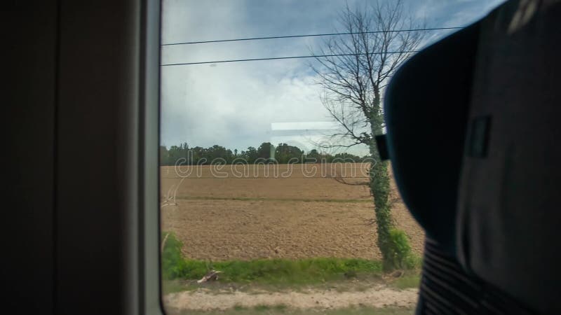 Train window view 2 stock video. Video of business, passenger - 197828853