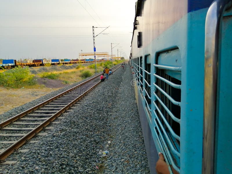 Train Windows Shot from Indian Railways Editorial Stock Image - Image ...