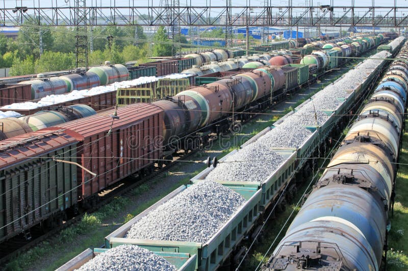 Train yard full stock photo. Image of view, angle, industry - 42920024