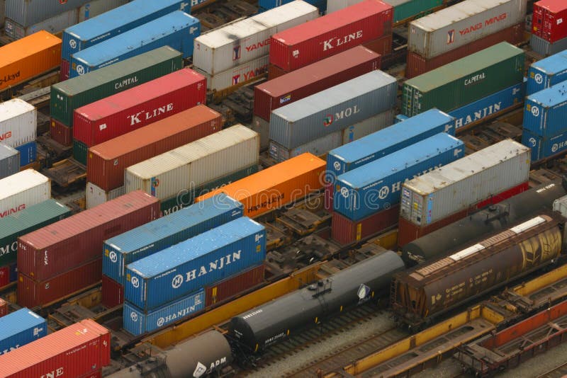 Railyard Container Loading Stock Photos - Free & Royalty-Free Stock ...