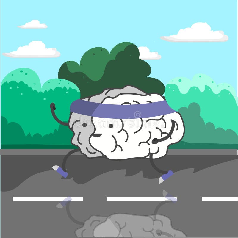 Train your brain stock illustration. Illustration of anatomy - 86609037