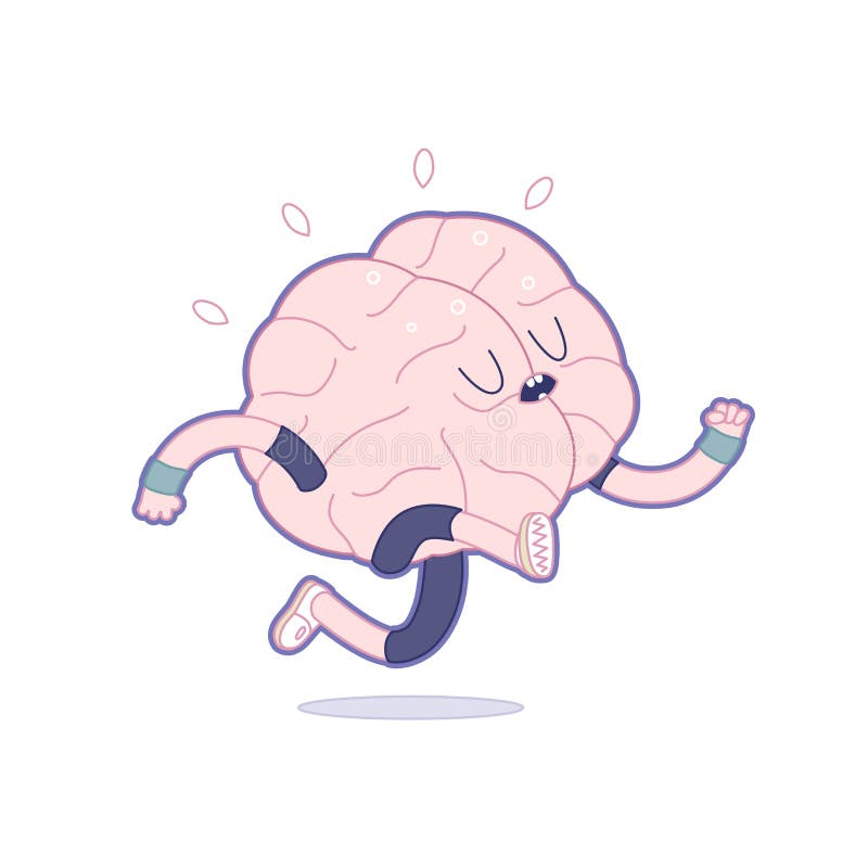 Running Brains Clipart