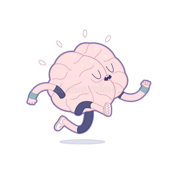Brain Running Cartoon Stock Illustrations – 616 Brain Running Cartoon ...
