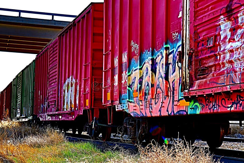 Tagged Rail Cars No. 1 editorial image. Image of tags - 82291765
