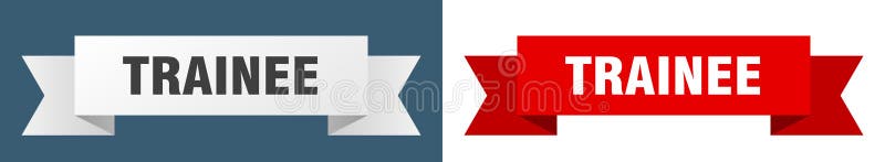 Trainee Banner Template. Trainee Ribbon Label Stock Vector ...