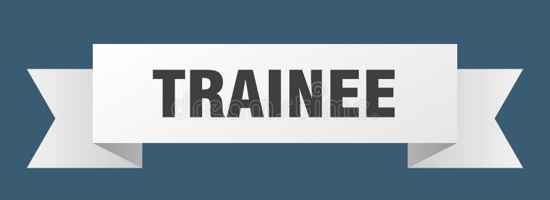 Trainee Ribbon. Trainee Paper Band Banner Sign Stock Vector ...