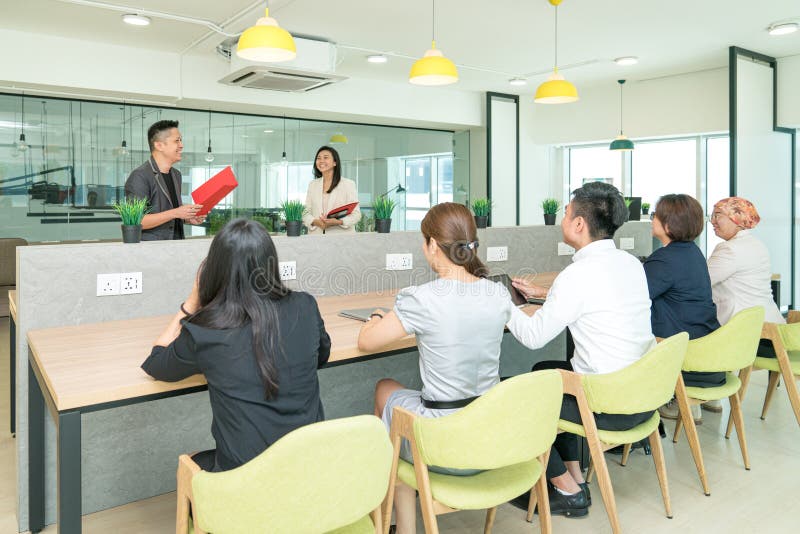 Trainees Atttending a Business Team Training in a Co Working Space ...