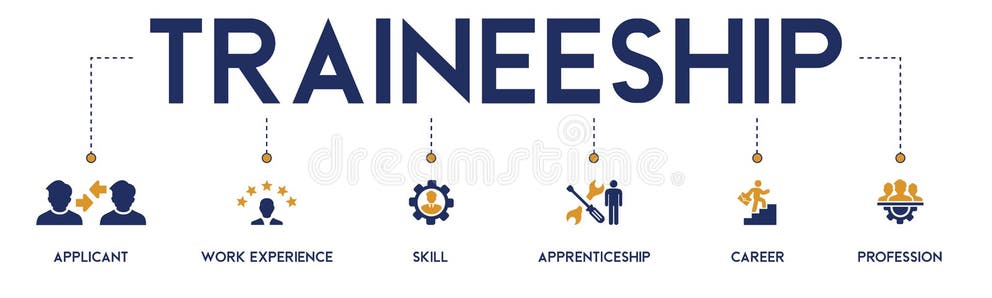 Traineeship Banner Web Icon Vector Illustration Concept for ...