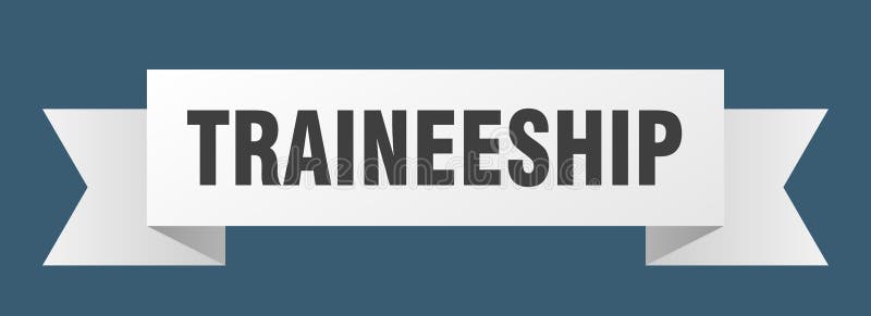 Traineeship Ribbon. Traineeship Paper Band Banner Sign Stock Vector ...