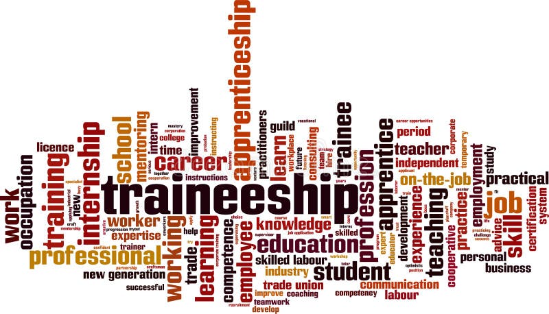 Apprenticeship word cloud stock vector. Illustration of labour - 183830959
