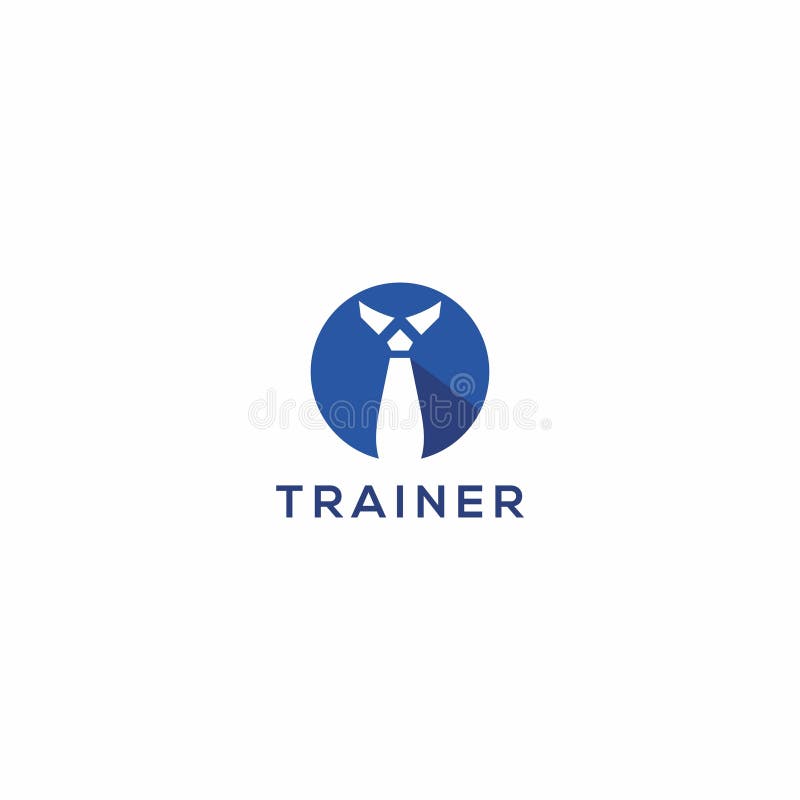 Trainer Academy Logo. Tie Icon Vector Stock Vector - Illustration of ...