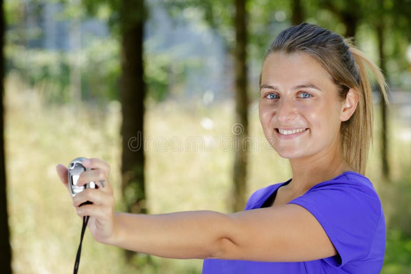 Trainer Showing Results Trainee Stock Photo - Image of chubby, trainer ...