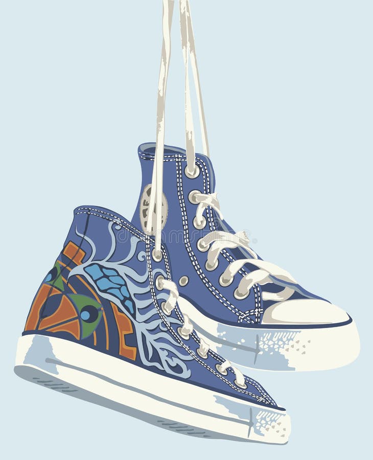 Trainers stock vector. Illustration of casual, dance - 43609207