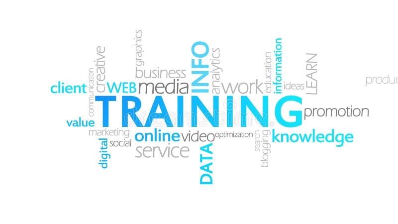Training, Animated Typography Stock Footage - Video of qualification ...