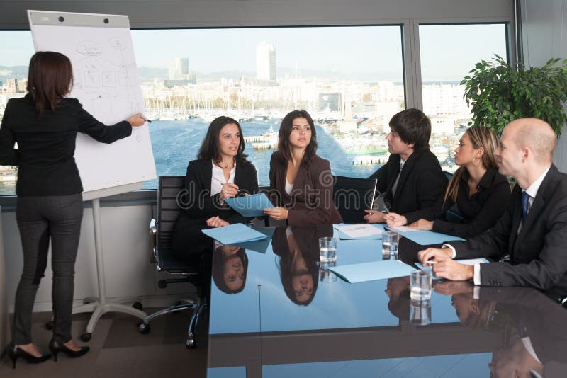 Training in board room stock image. Image of business - 36169217
