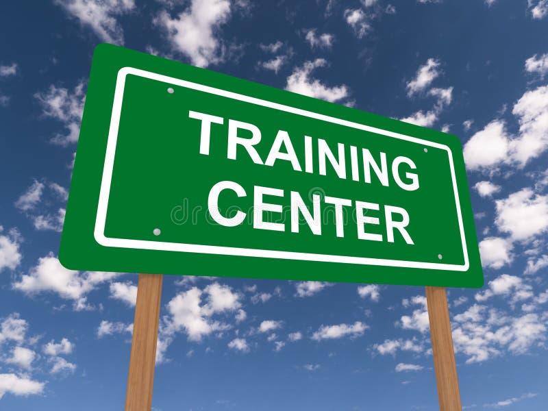 Training center sign stock image. Image of cloudscape - 36894339