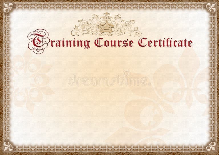 Training Certificate Stock Illustrations – 16,144 Training Certificate ...