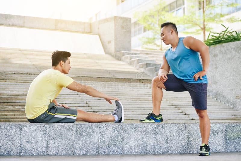 Training with coach stock photo. Image of workout, vietnamese - 78006086