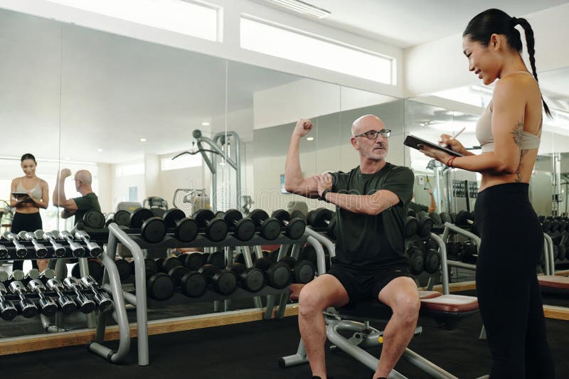 Training and Coaching Session in Modern Gym Setting Stock Image - Image ...