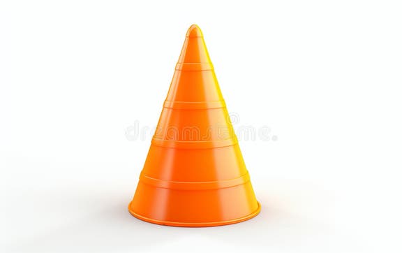 Training Cone in Isolation stock image. Image of exercise - 344468599