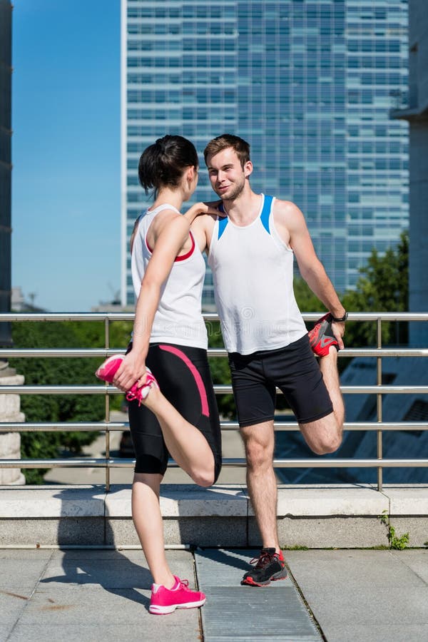 Training - Couple Exercising Stock Photo - Image of body, bend: 64731392