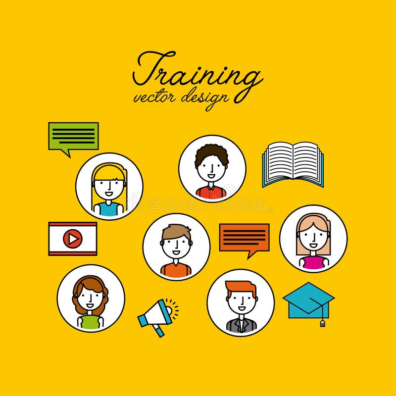 Training course design stock illustration. Illustration of flat - 70788218
